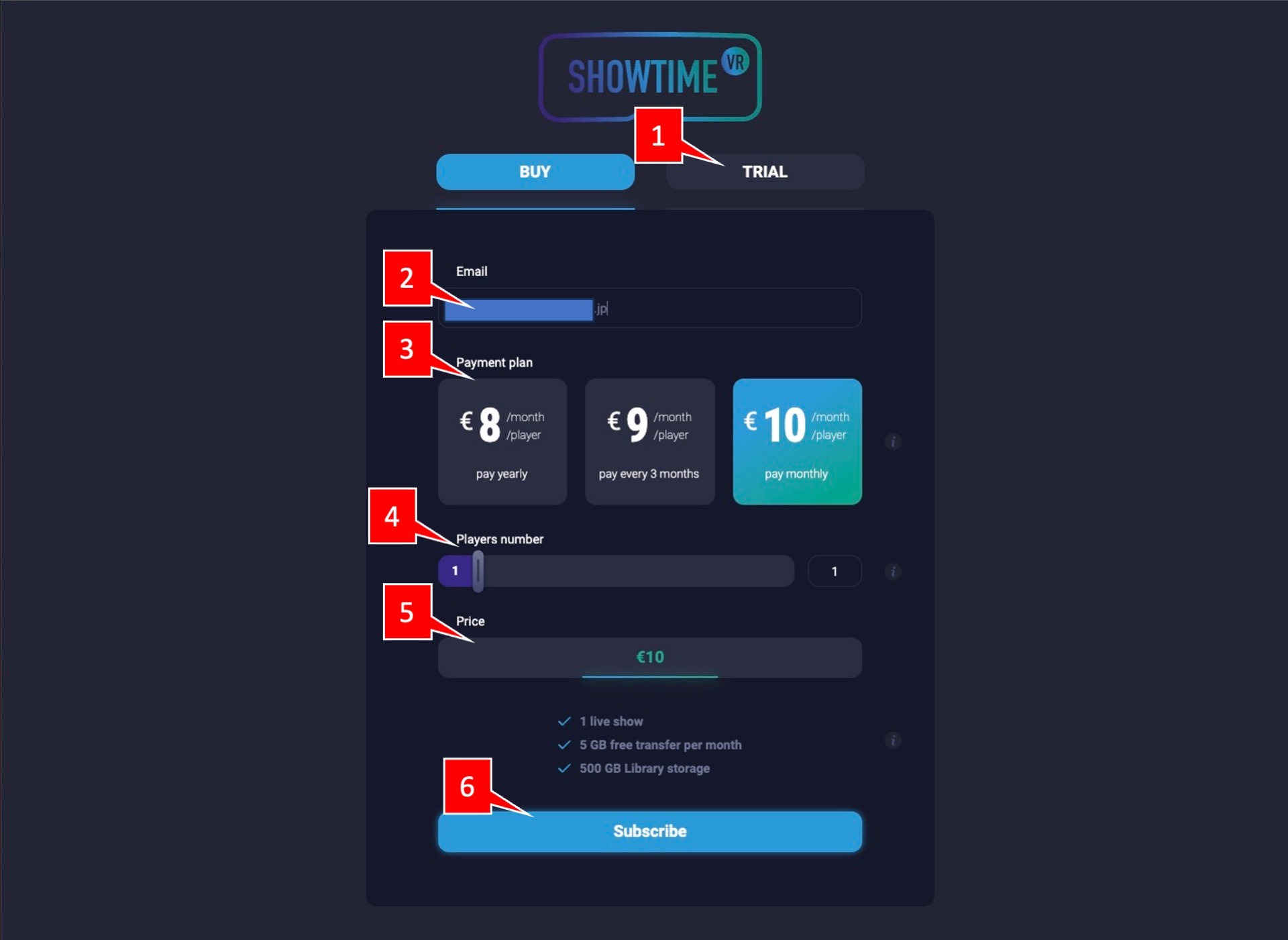 オンライバージョン ライセンス購入方法 | Showtime VR Japan ( VRヘッドセット一斉再生システム)